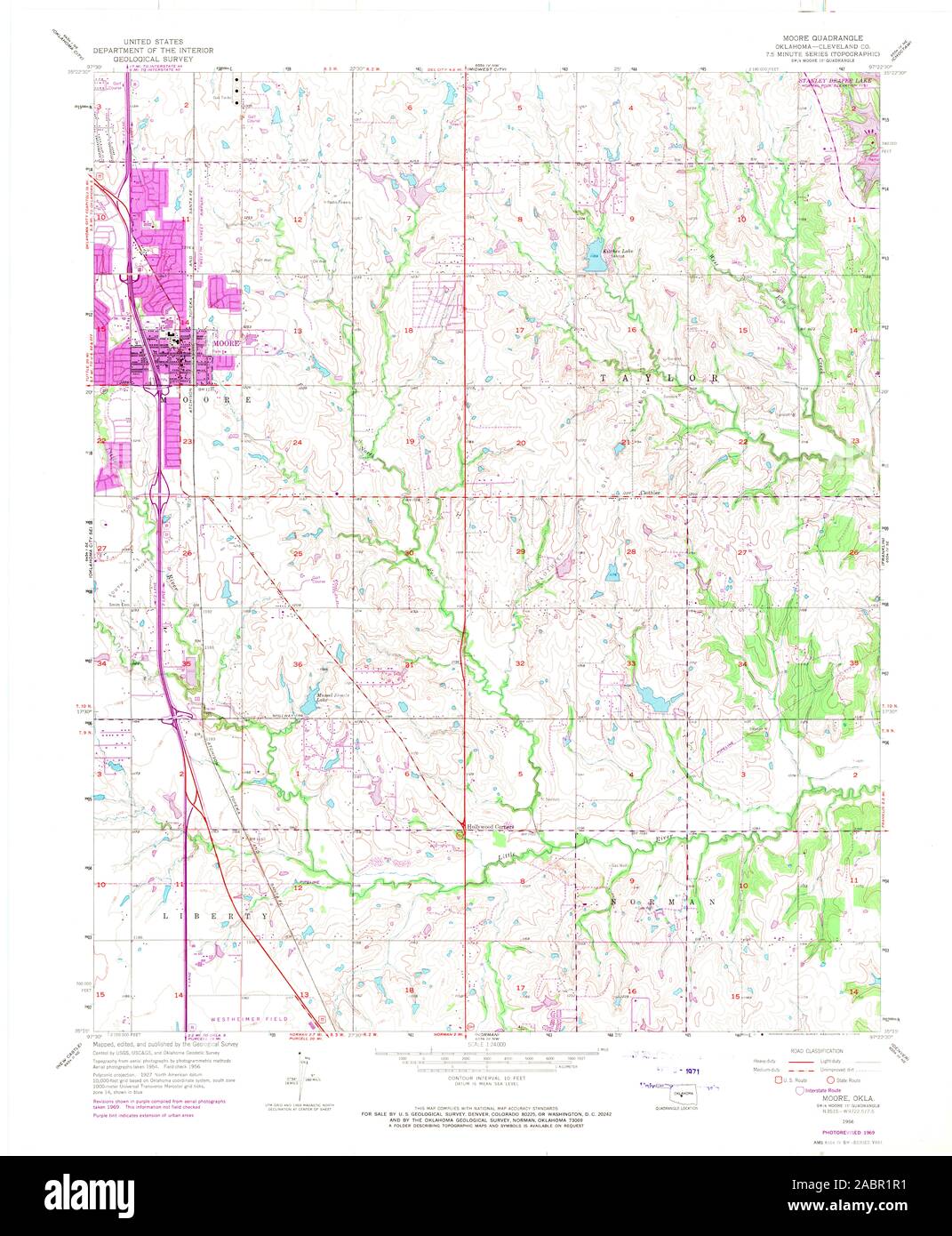 Moore oklahoma map hi-res stock photography and images - Alamy