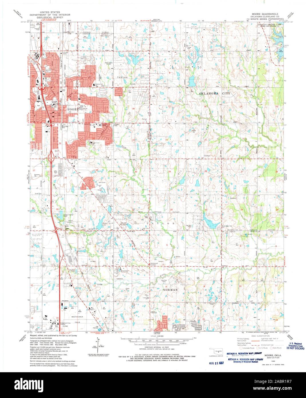 Moore oklahoma map Cut Out Stock Images & Pictures - Alamy
