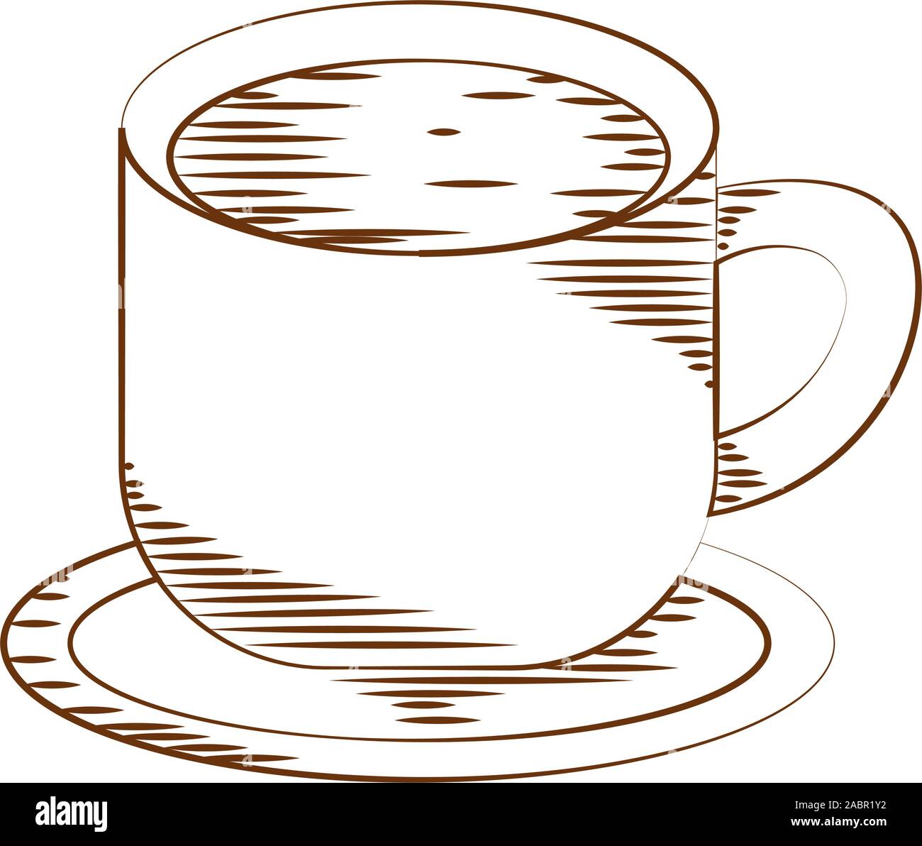 Sketch of a vintage coffee cup Stock Vector Image & Art - Alamy