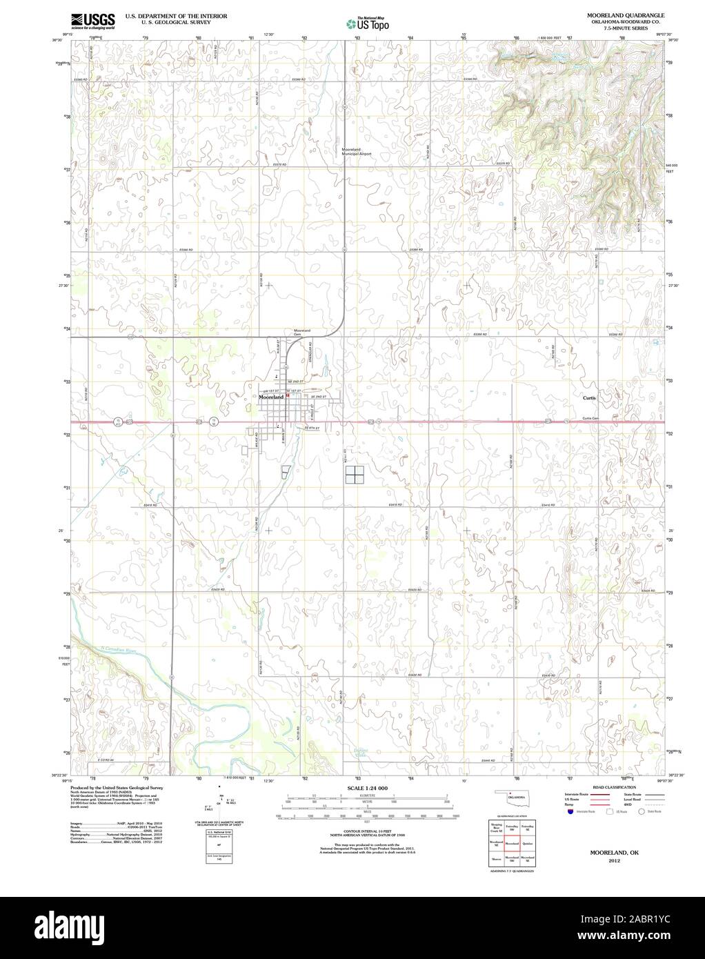 Map of mooreland hi-res stock photography and images - Alamy