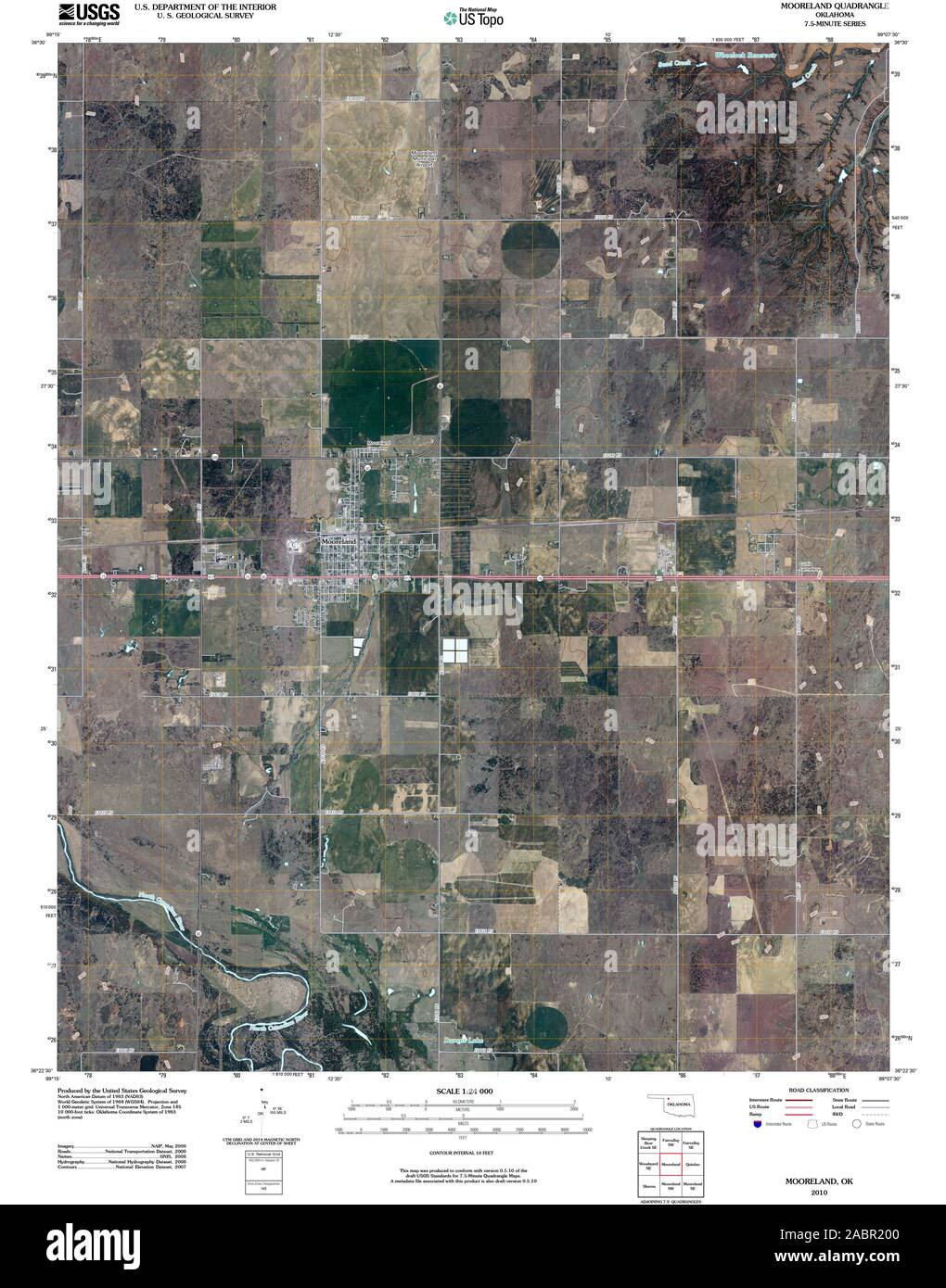 Mooreland map hi-res stock photography and images - Alamy