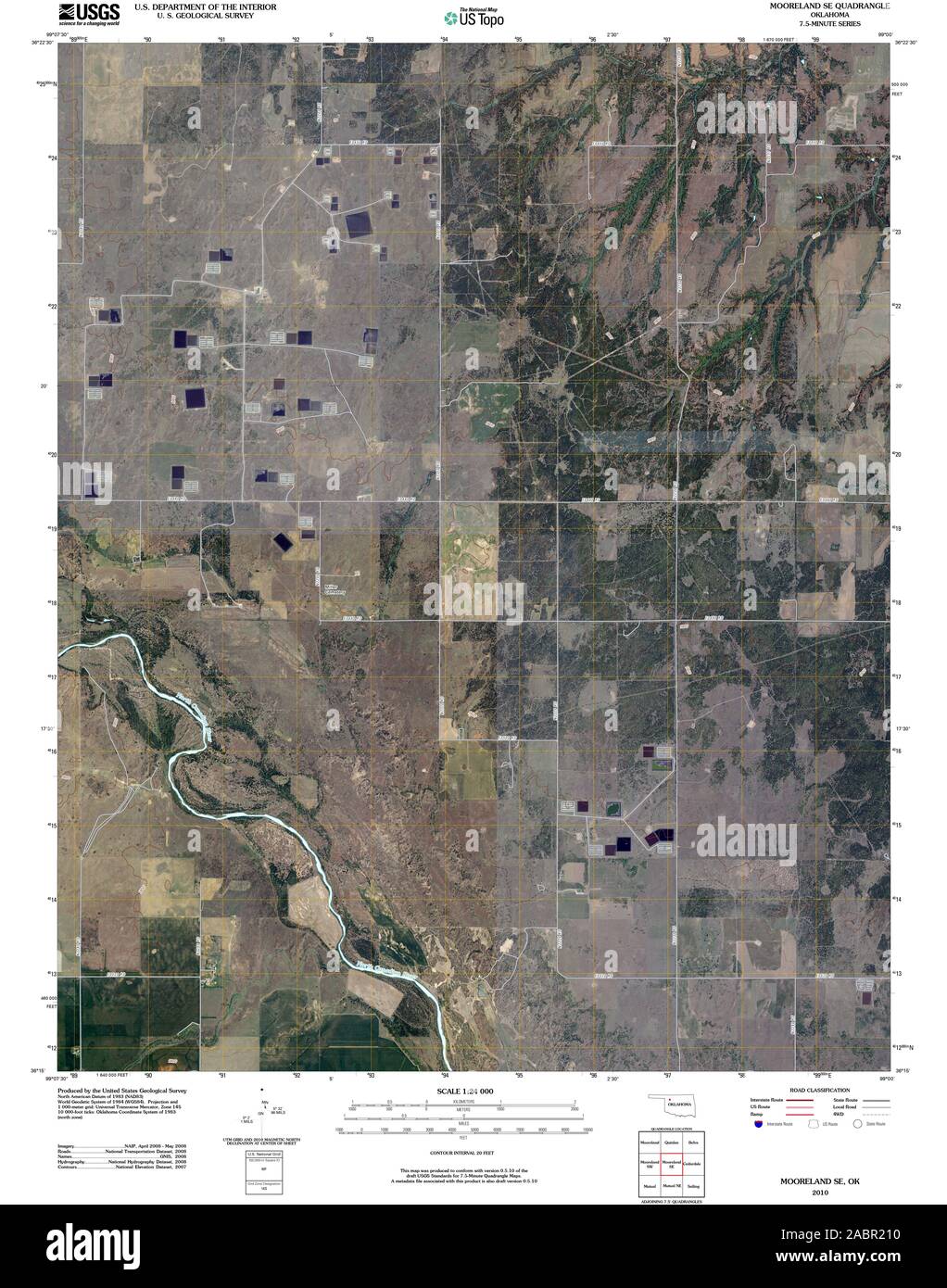 Map of mooreland hi-res stock photography and images - Alamy