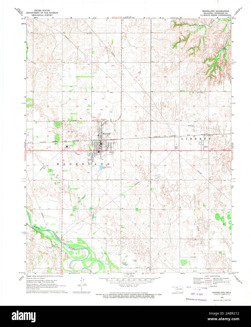 Map of mooreland hi-res stock photography and images - Alamy