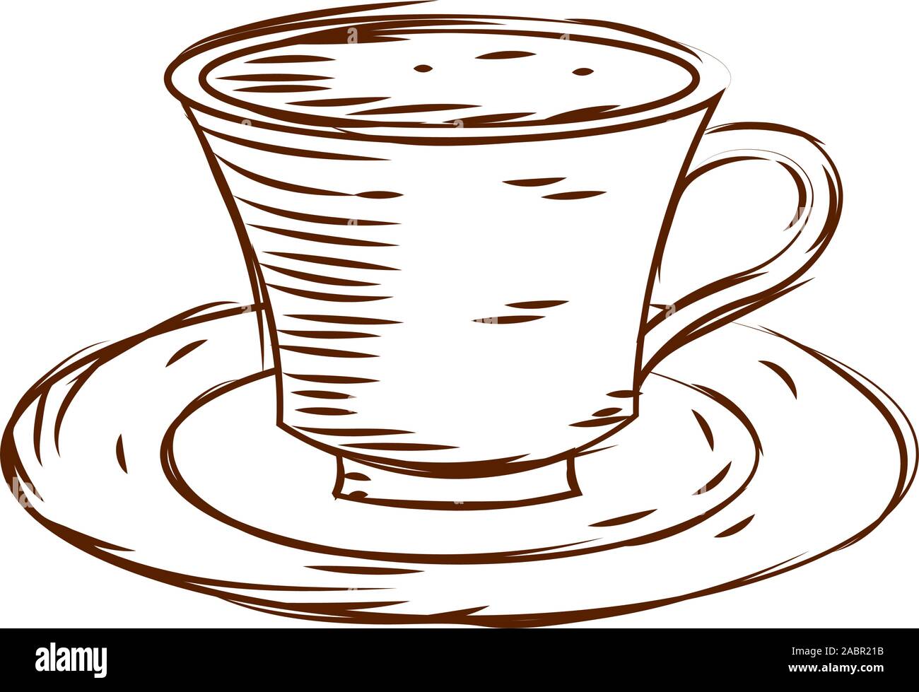 Sketch of a vintage coffee cup Stock Vector Image & Art - Alamy