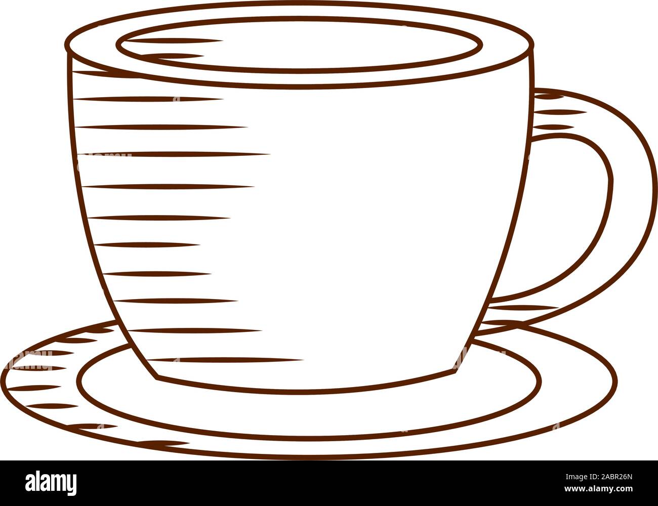 Sketch of a vintage coffee cup Stock Vector Image & Art - Alamy