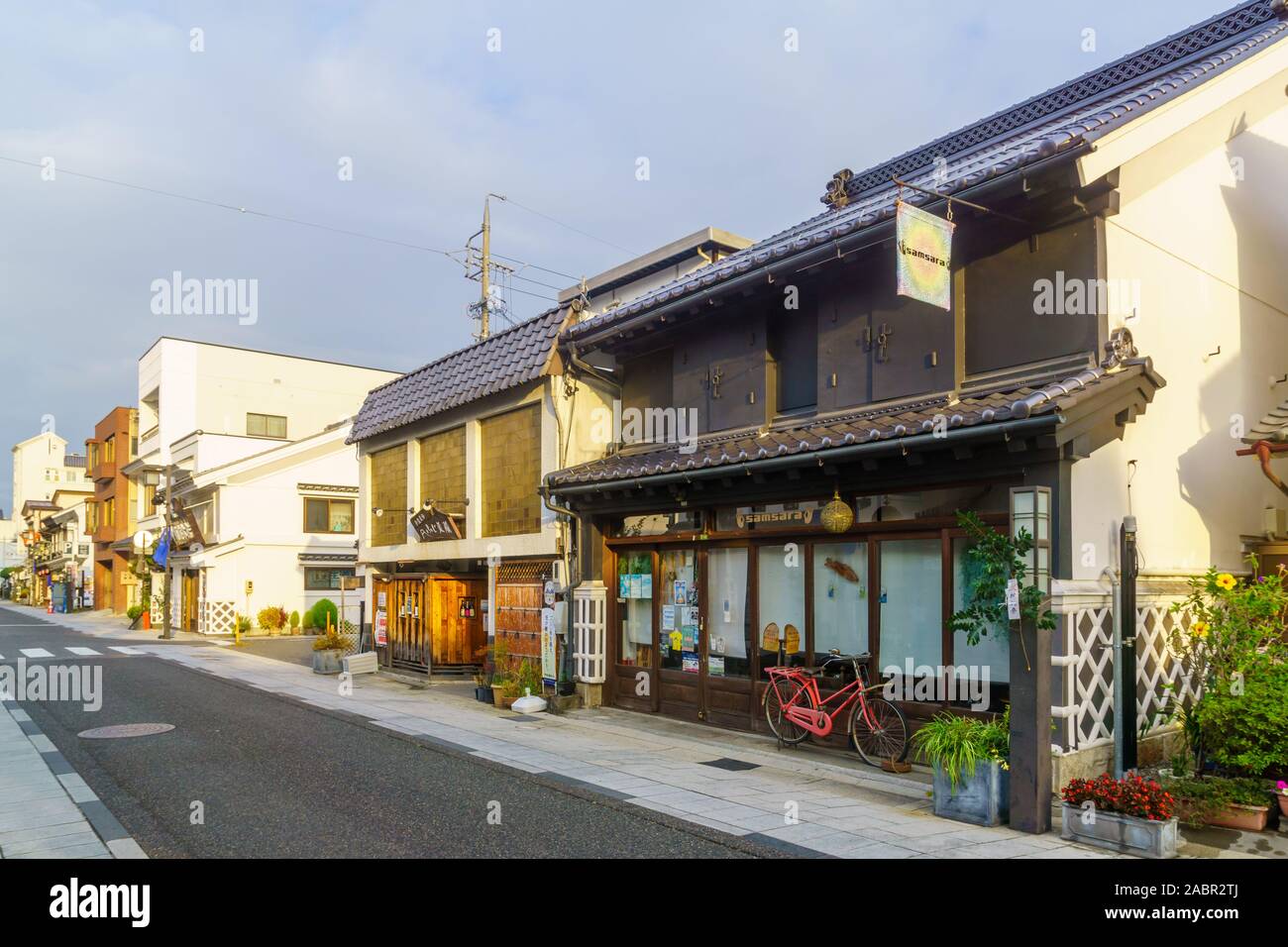 Matsumoto, Japan - October 1, 2019: View of the Nakamachi-dori street ...