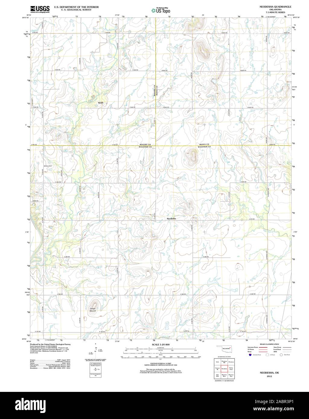 Map of neodesha hi-res stock photography and images - Alamy