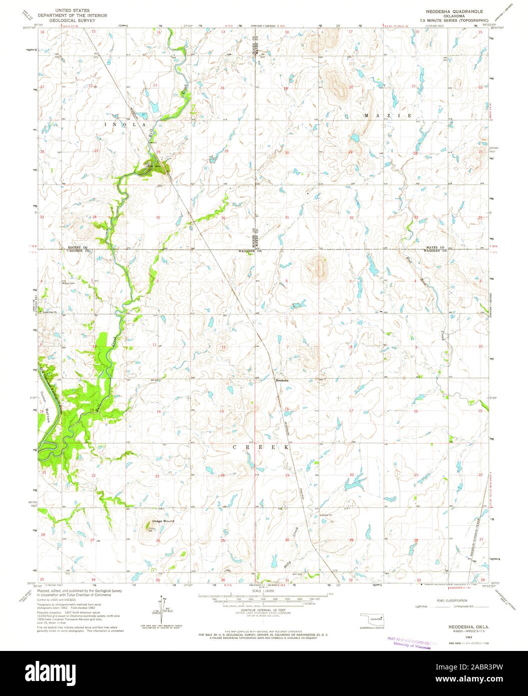 Map of neodesha hi-res stock photography and images - Alamy