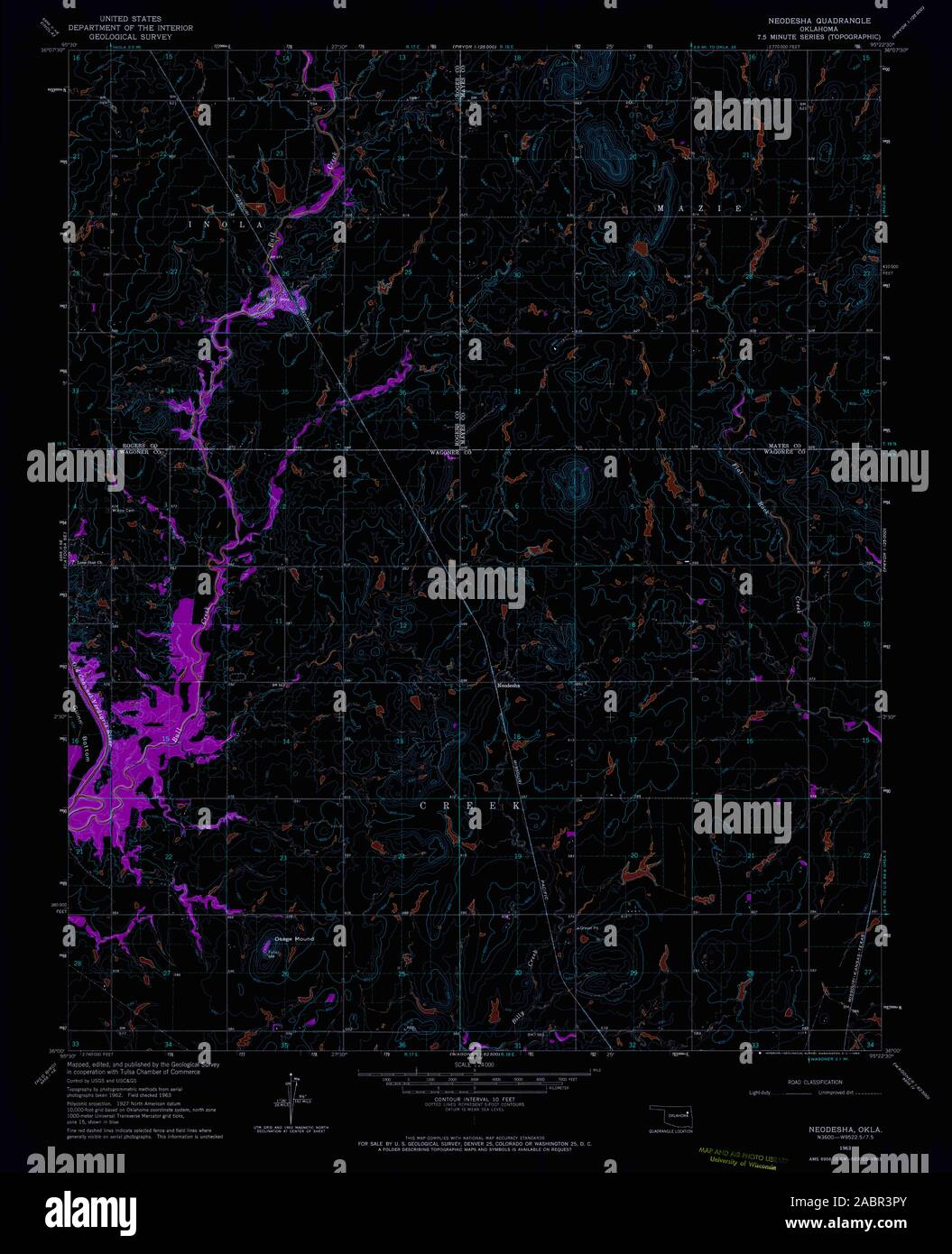 Map of neodesha hi-res stock photography and images - Alamy