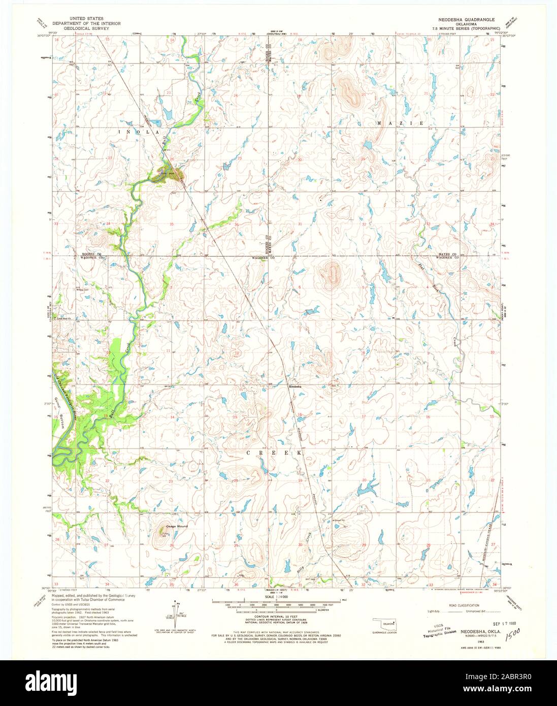Map of neodesha hi-res stock photography and images - Alamy