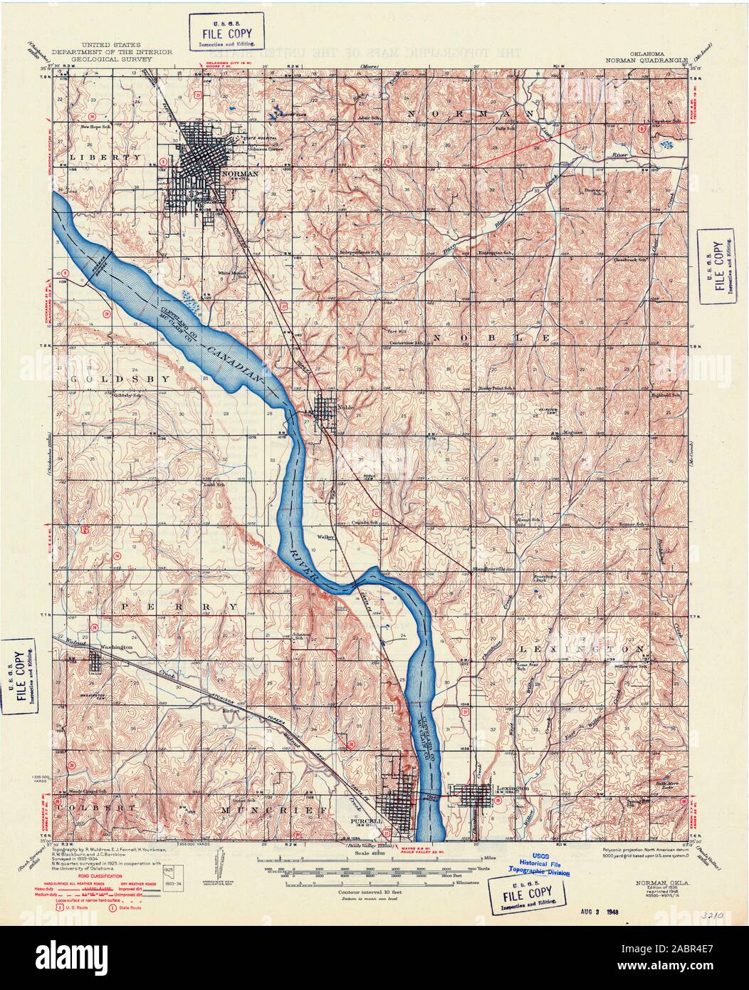Map of norman oklahoma hi-res stock photography and images - Alamy
