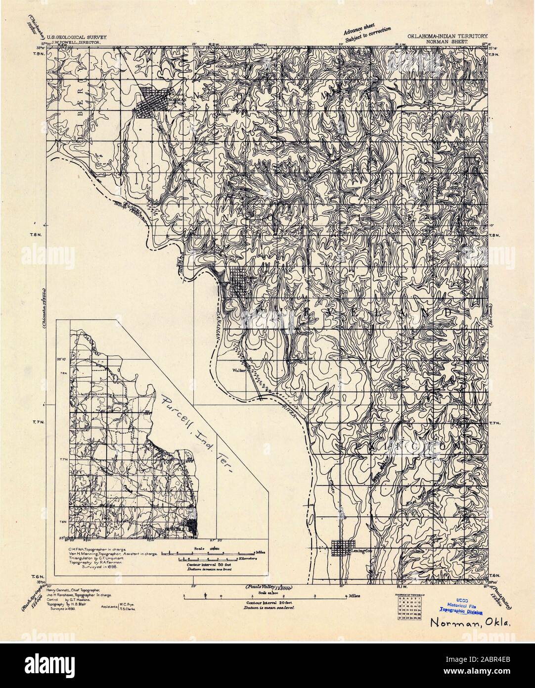 Map of norman oklahoma hi-res stock photography and images - Alamy