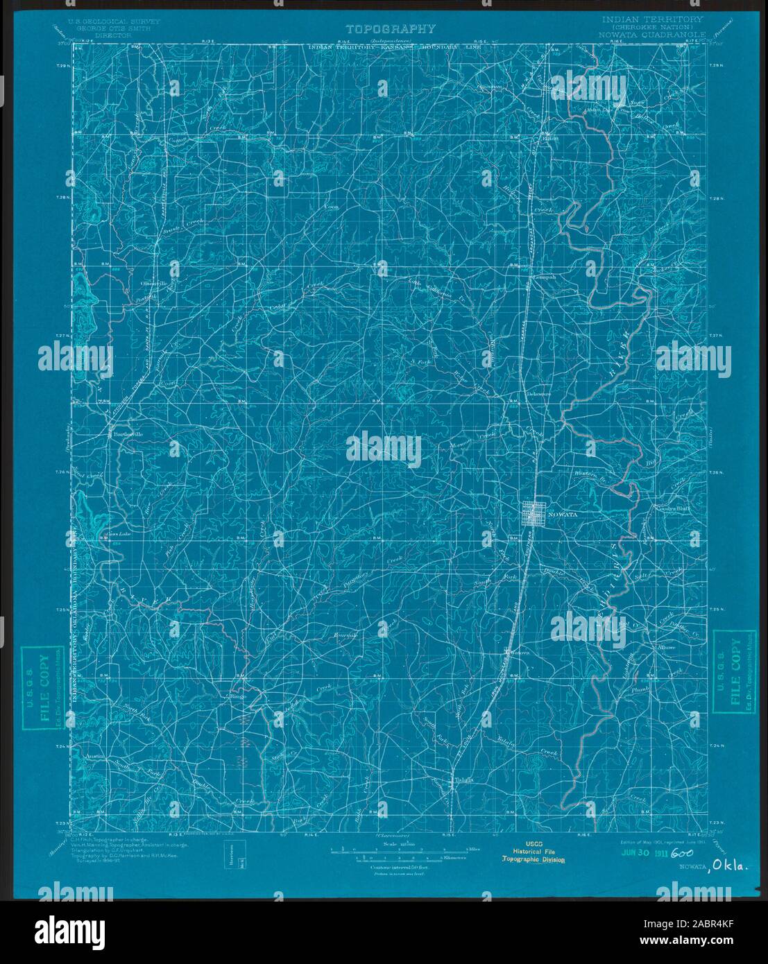 Map of nowata oklahoma hi-res stock photography and images - Alamy