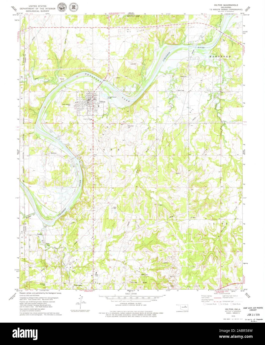 Oilton map hi-res stock photography and images - Alamy