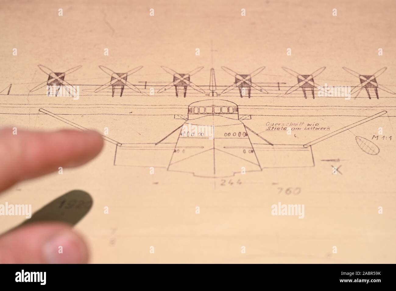 Technical drawing aircraft hi-res stock photography and images - Alamy
