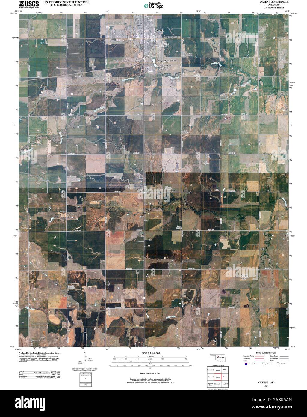 Okeene oklahoma map Cut Out Stock Images & Pictures - Alamy