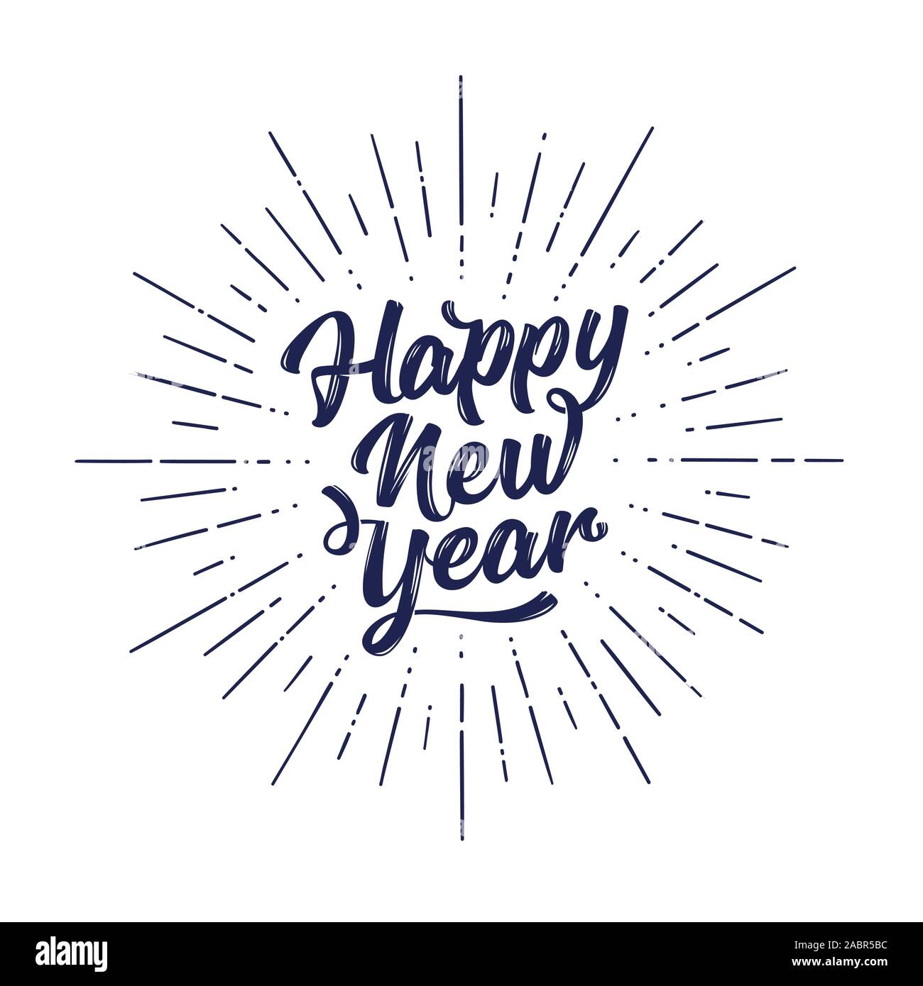 Happy New Year. Lettering text for Happy New Year Stock Vector Image ...