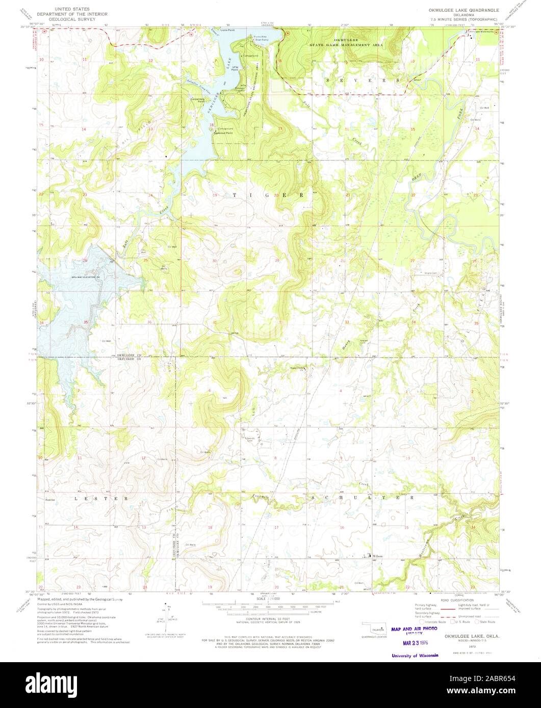 Map of okmulgee oklahoma hi-res stock photography and images - Alamy