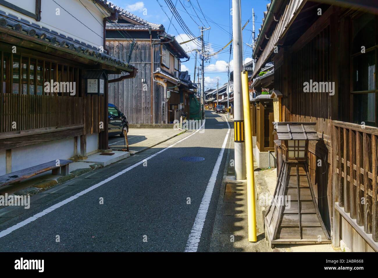 Yuasa, Japan - October 6, 2019: Traditional Japanese houses in Yuasa ...