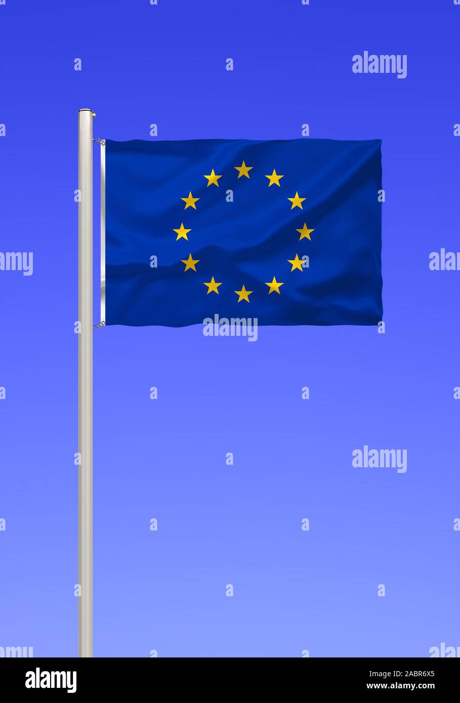 Flagge von Europa Stock Photo - Alamy