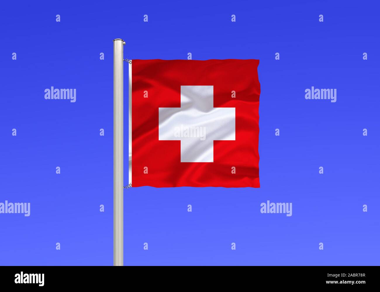 Flagge von der Schweiz Stock Photo - Alamy