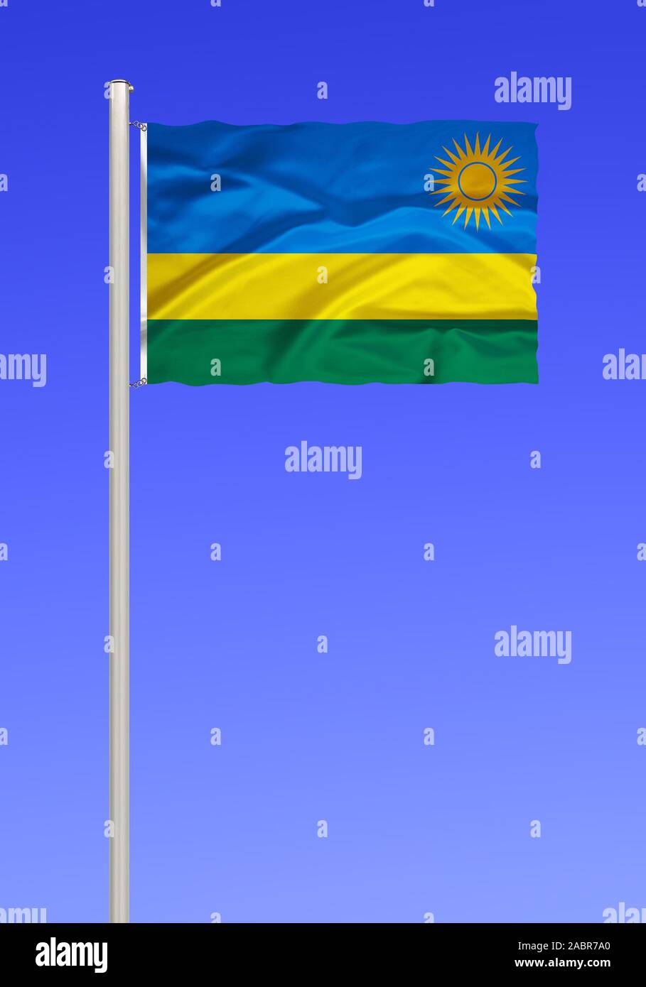 Flagge von Ruanda Stock Photo - Alamy