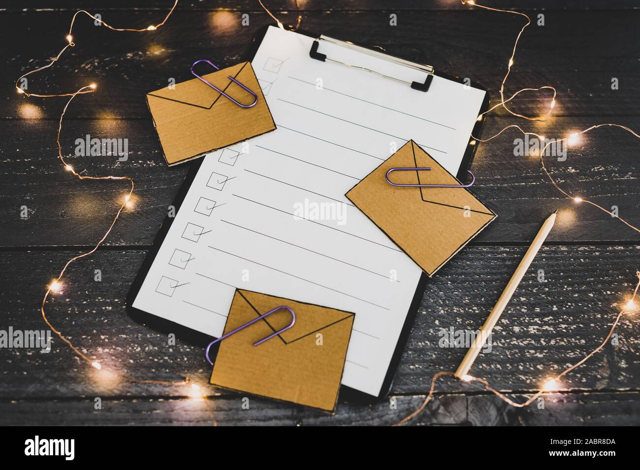 managing your inbox and business schedule conceptual still-life, email ...