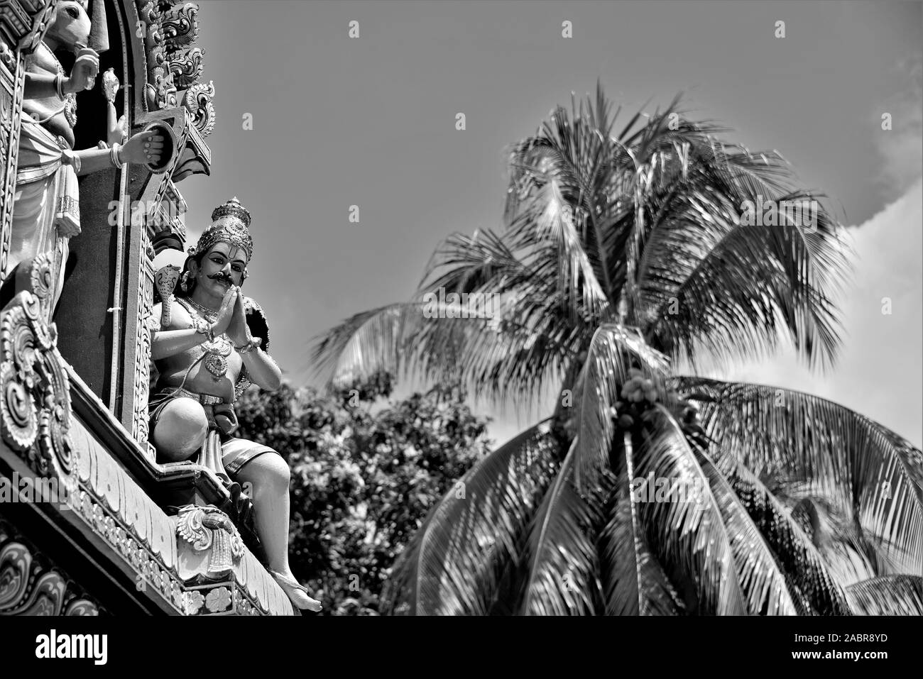 Hindu deity on indian Black and White Stock Photos & Images - Alamy