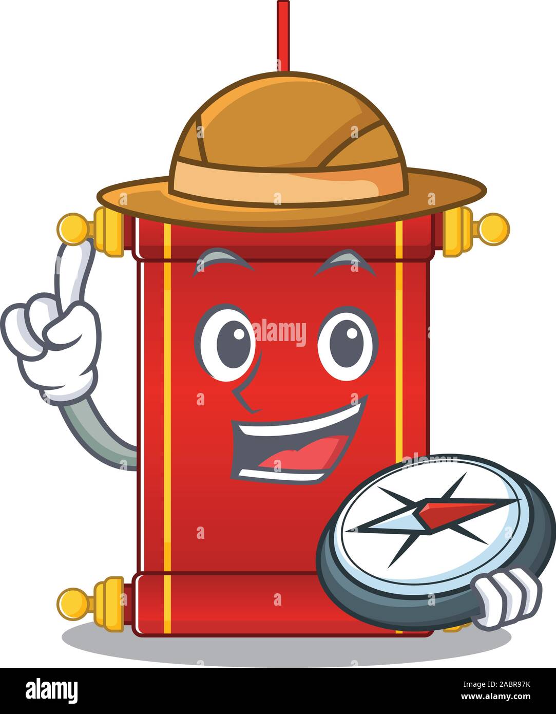 Cartoon Chinese Compass