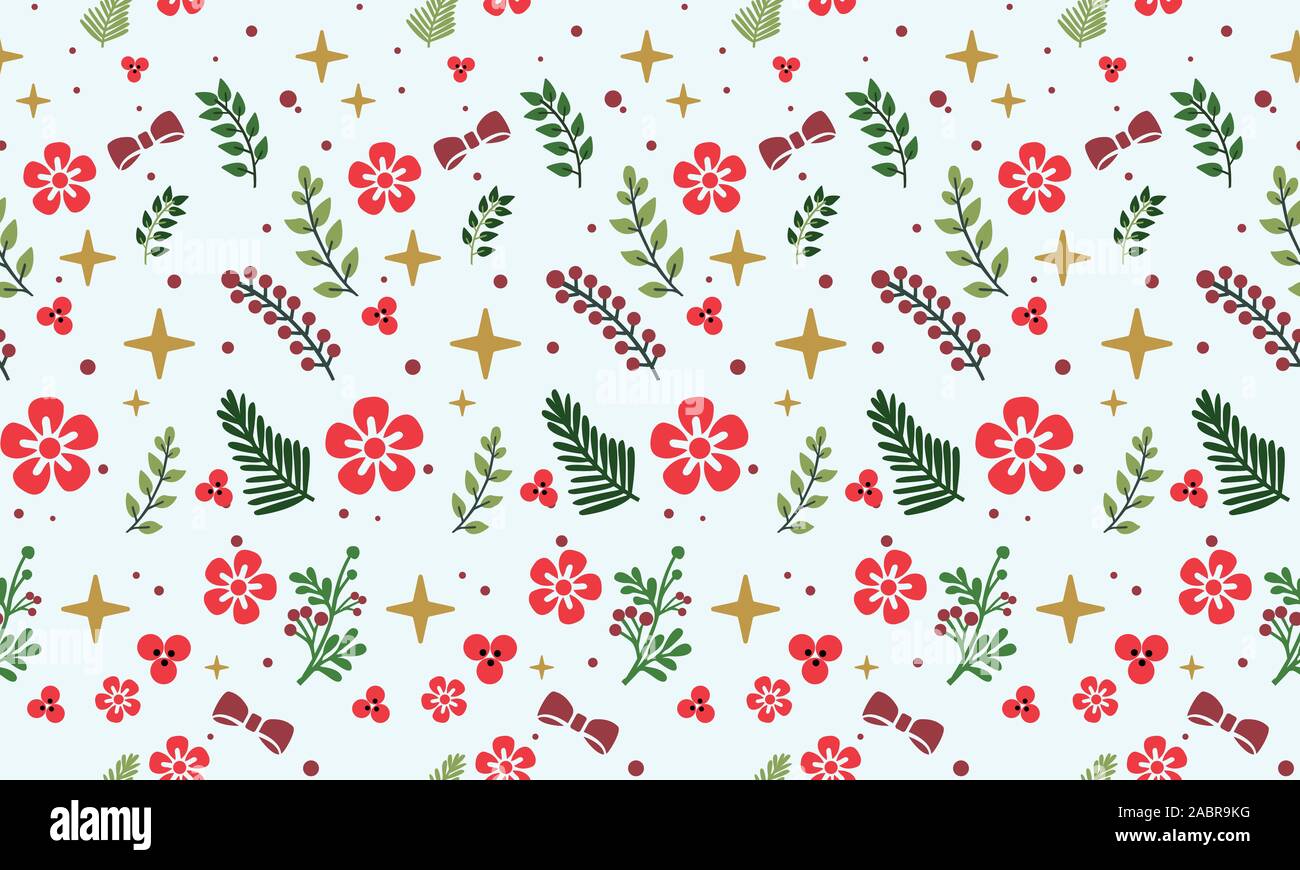 Nature red flower motif, texture seamless floral pattern background ...