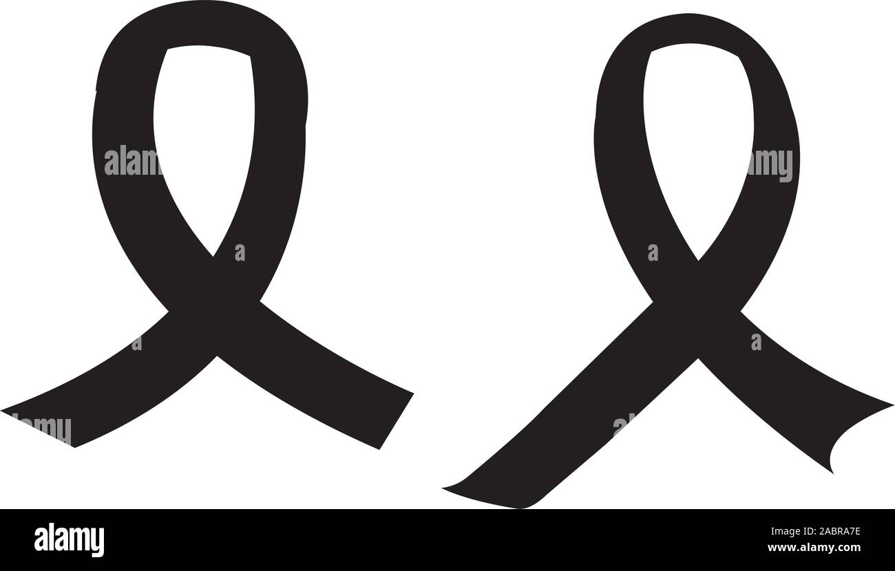 Awareness ribbons Black and White Stock Photos & Images - Alamy