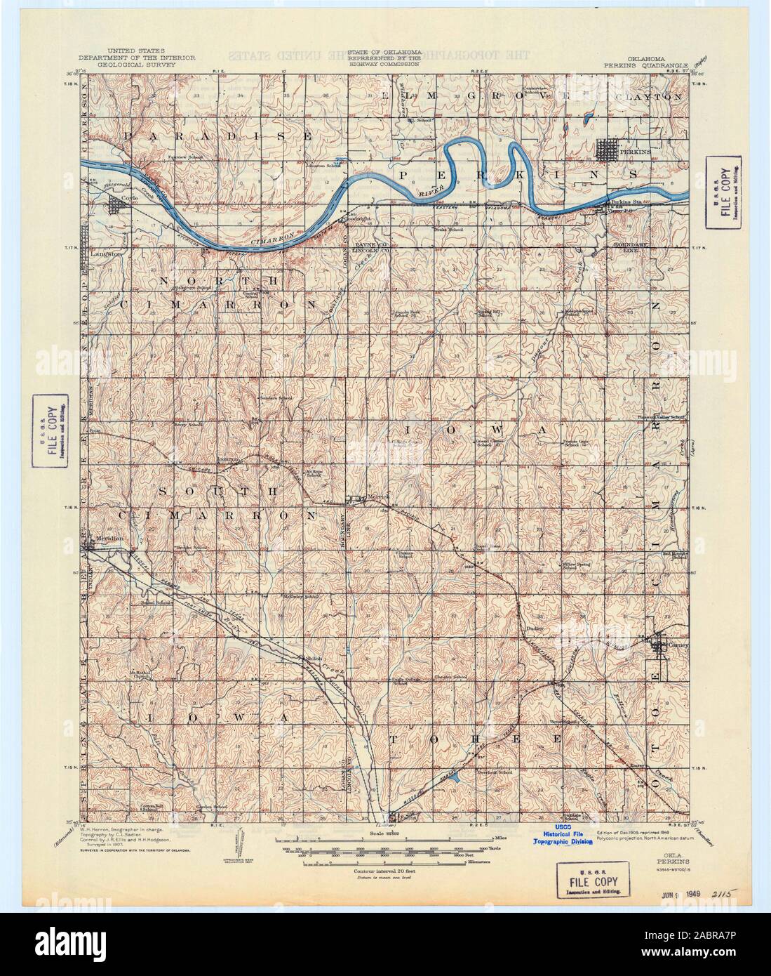 Perkins oklahoma map hi-res stock photography and images - Alamy