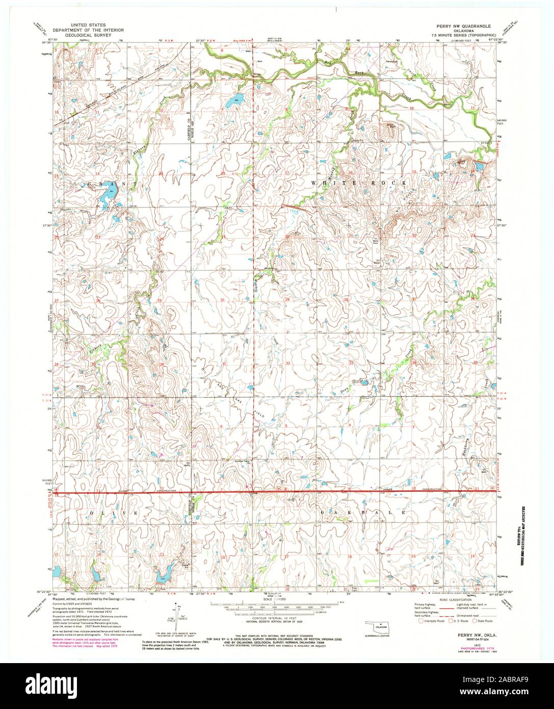Map of perry oklahoma hi-res stock photography and images - Alamy