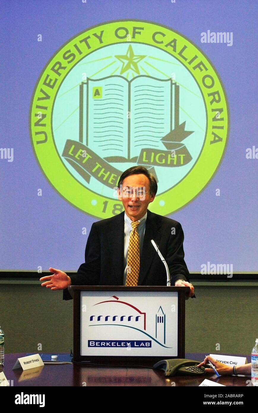 A photo from Steven Chu's time at Berkley Lab, prior to being appointed ...