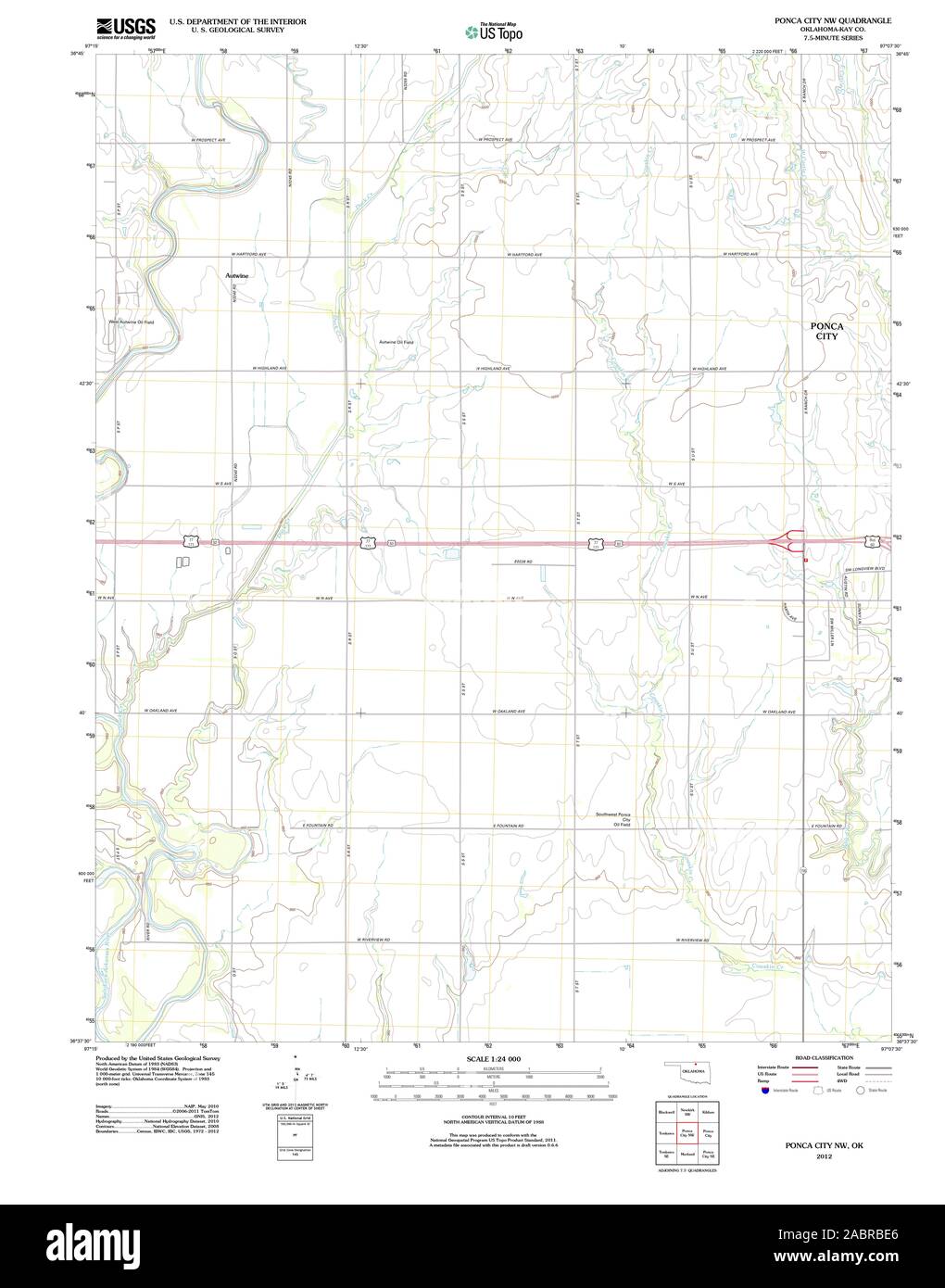 Ponca map hi-res stock photography and images - Alamy
