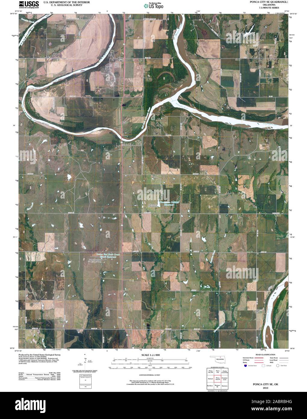 Map of ponca hi-res stock photography and images - Alamy