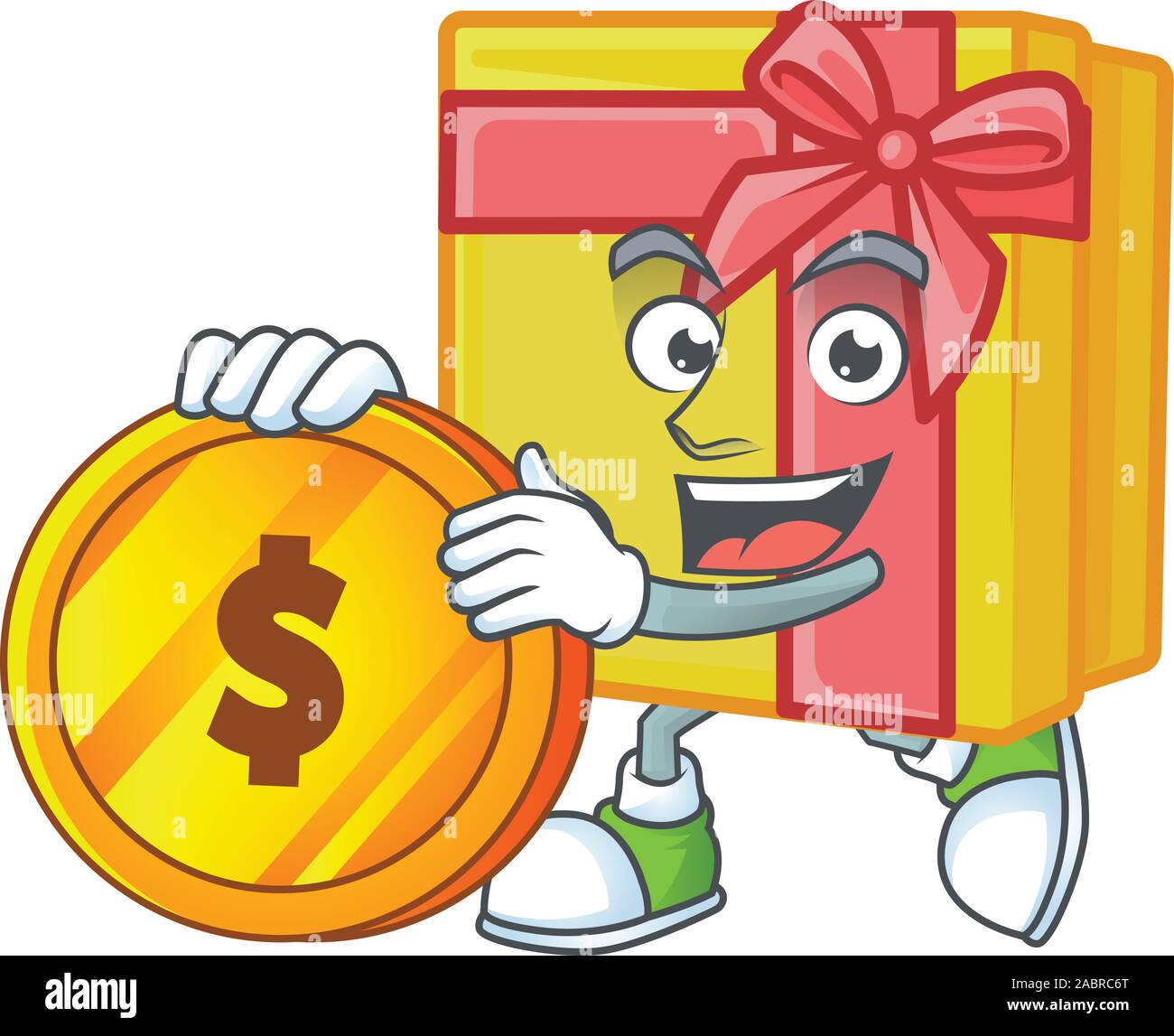Cute dollar coin character birthday hi-res stock photography and images ...