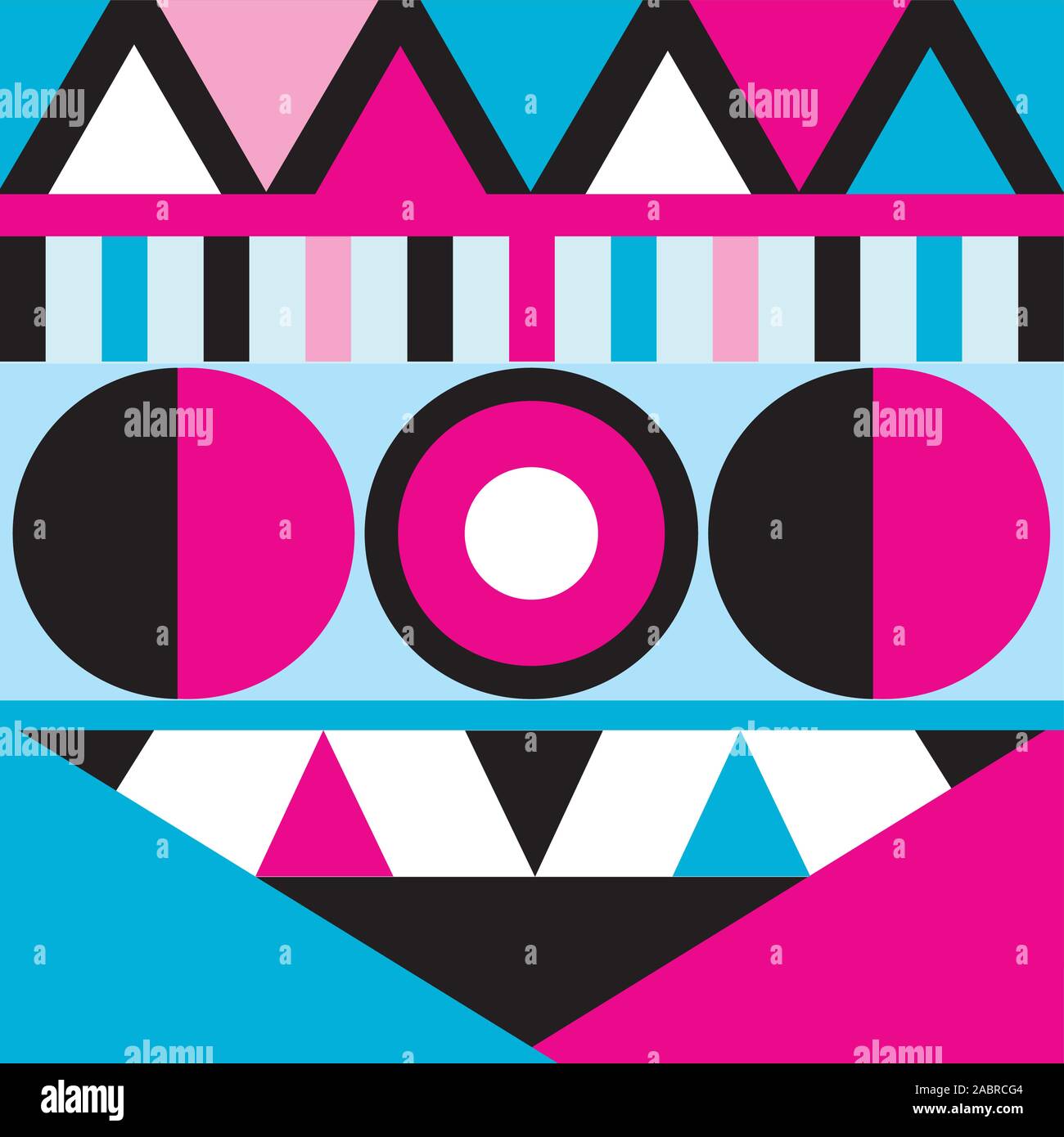 Abstract beautiful vector background of geometric different objects ...