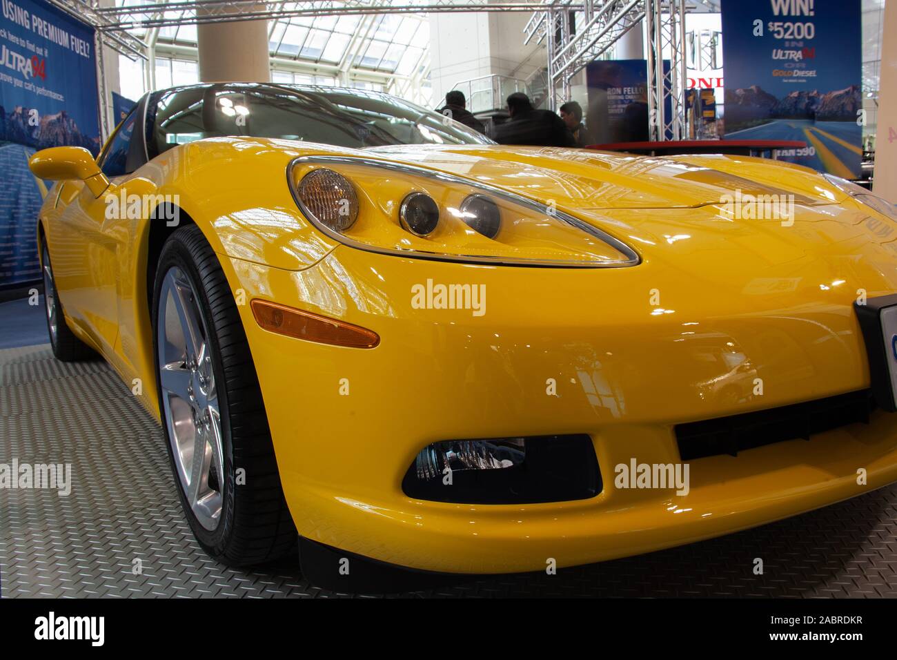corvette supercar in the big event car show Motor Expo Stock Photo - Alamy
