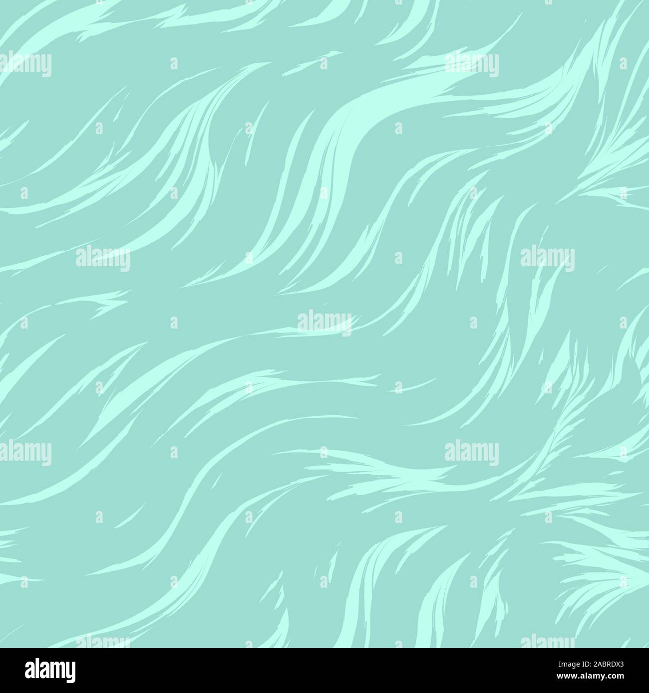 Seamless vector pattern of turquoise color from abstract waves and ...