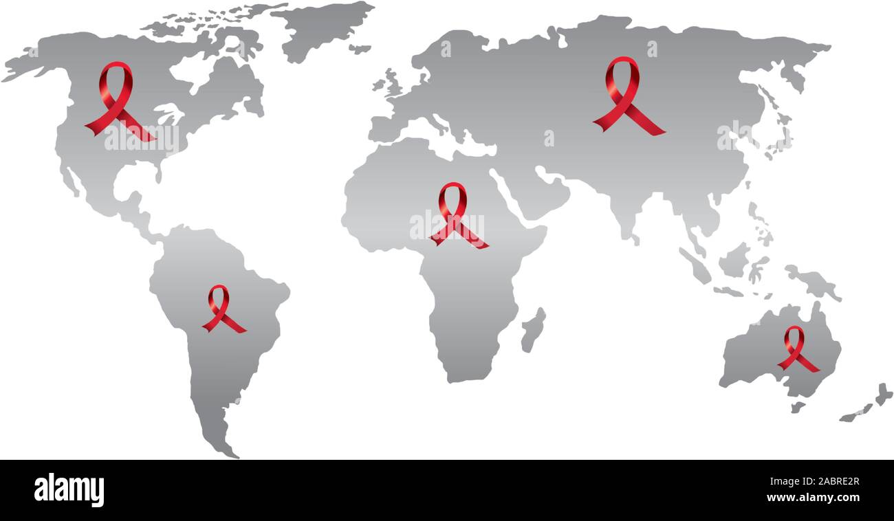 Aids map Cut Out Stock Images & Pictures - Alamy