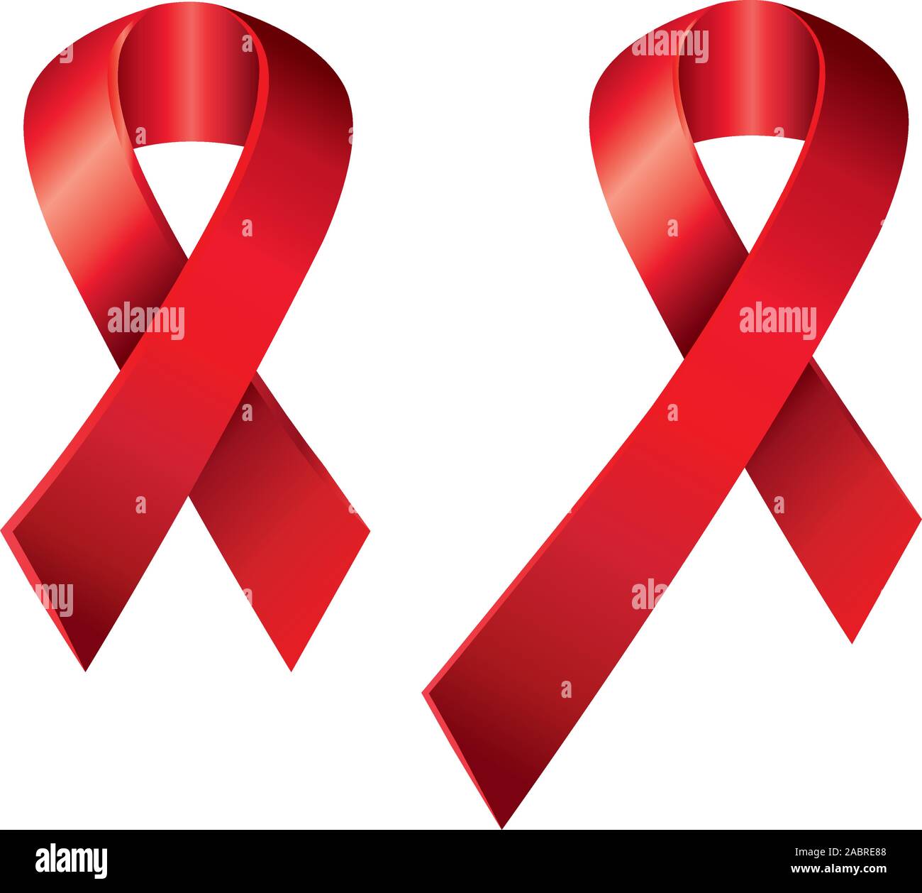 set of aids day awareness ribbons isolated icon Stock Vector Image ...