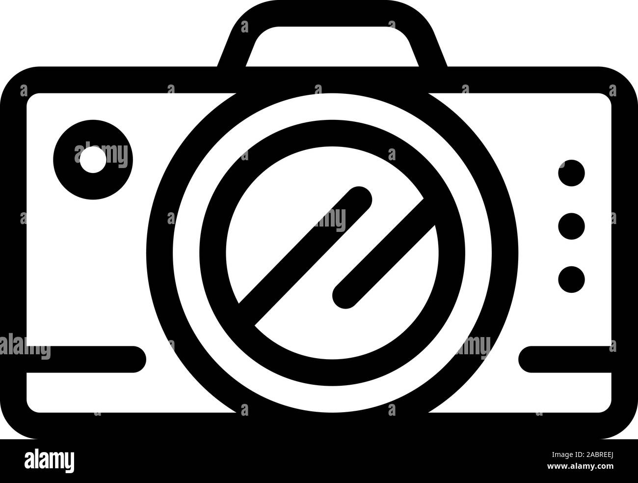 Travel Hiking Camera Icon Vector Outline Illustration Stock Vector ...