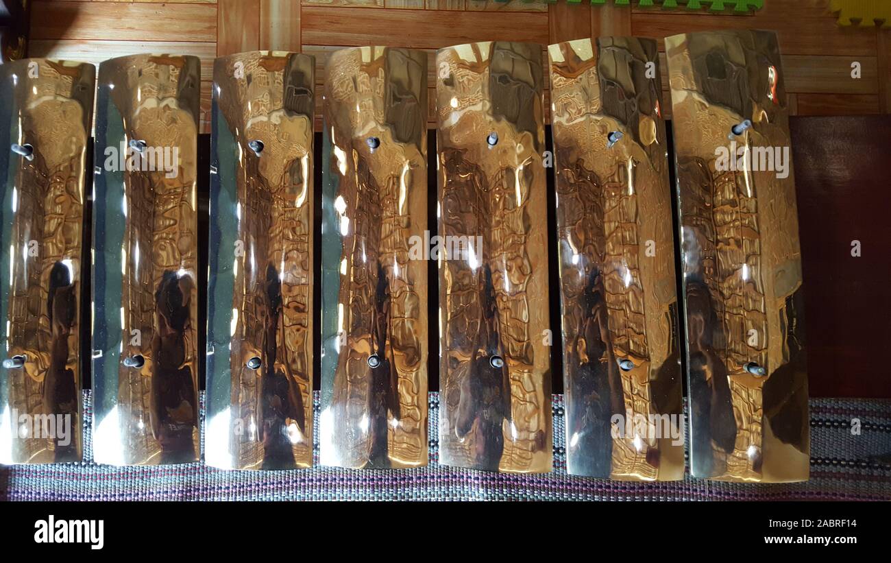 Gamelan, a traditional musical instrument from Java. This type of ...