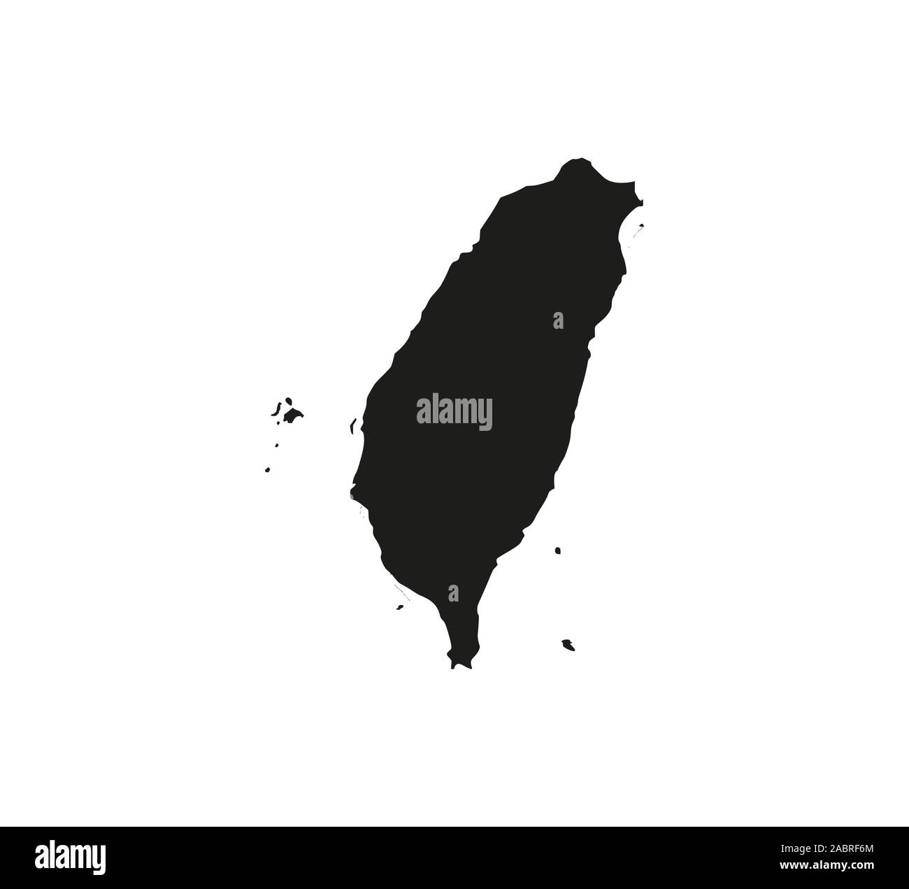 Taiwan map on white background. Vector illustration Stock Vector Image ...
