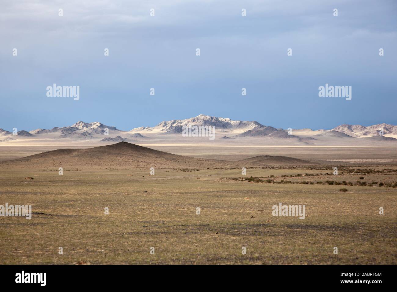 The landscape of the mongolian steppe Stock Photo - Alamy