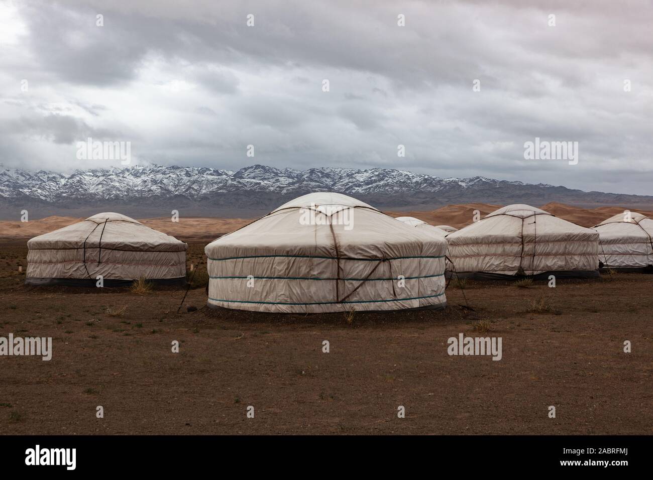 Nomad yurt in the mountain valley of Central Asia Stock Photo - Alamy