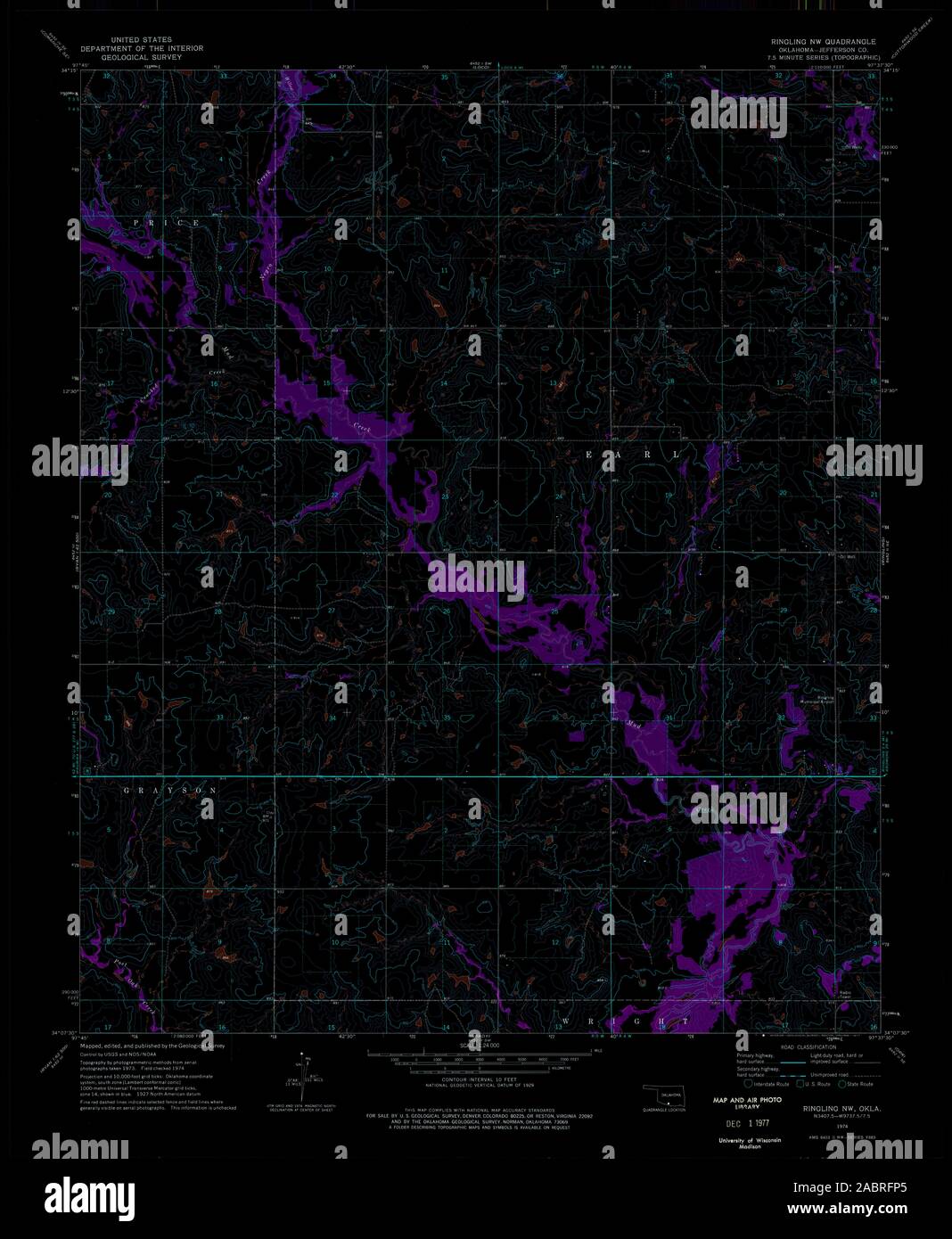 Map of ringling hi-res stock photography and images - Alamy