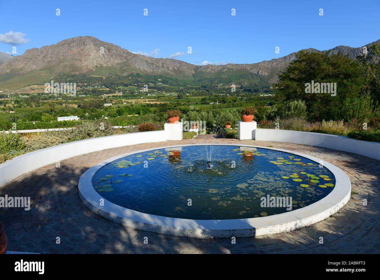 Mont Rochelle hotel in Franschhoek, South Africa Stock Photo - Alamy