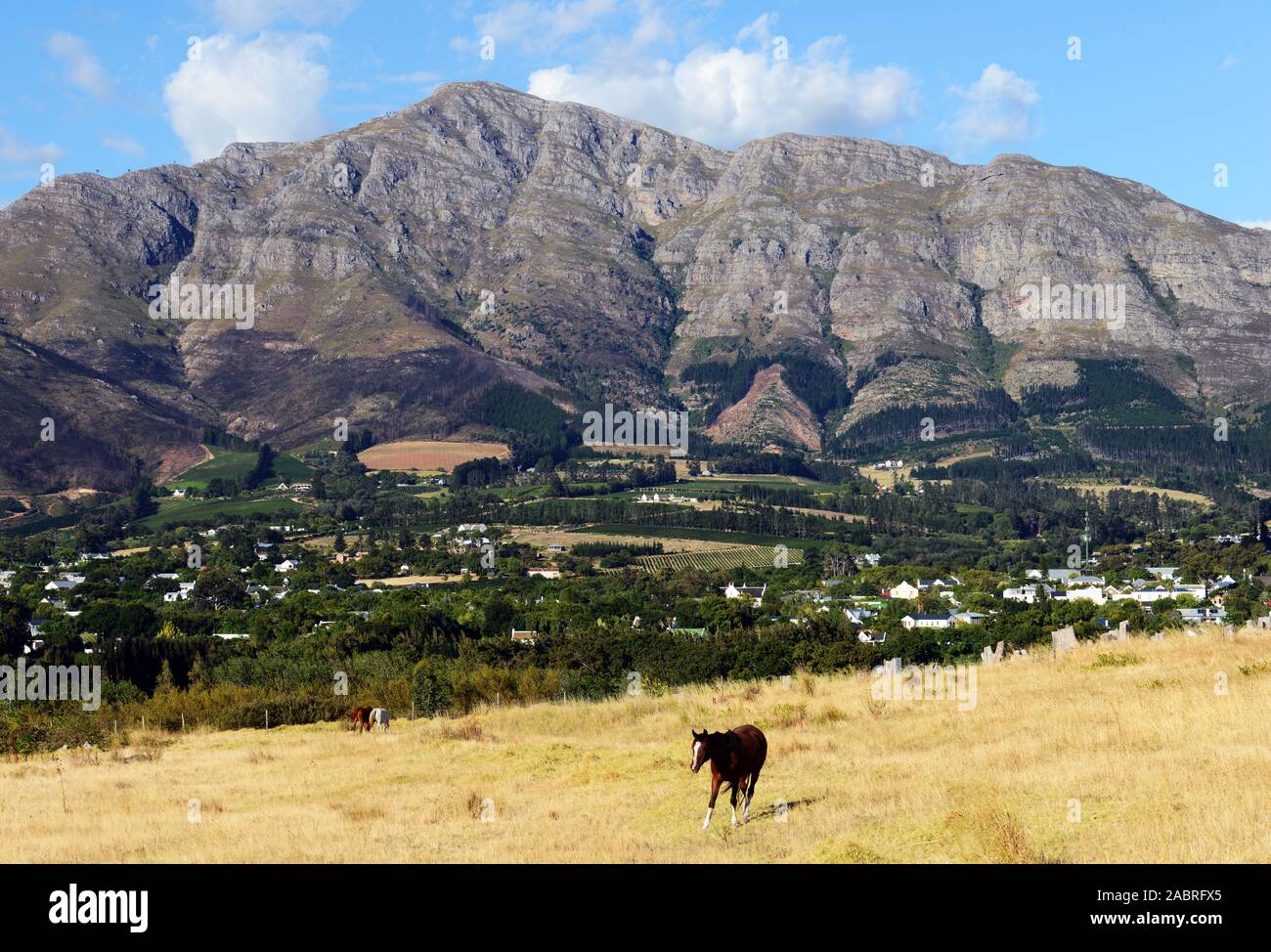 Mont Rochelle hotel in Franschhoek, South Africa Stock Photo - Alamy